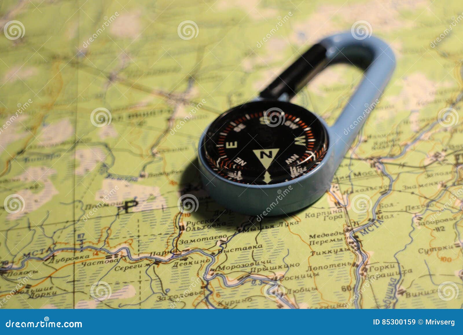 Magnetic Compass Direction of North Stock Image - Image of north ...