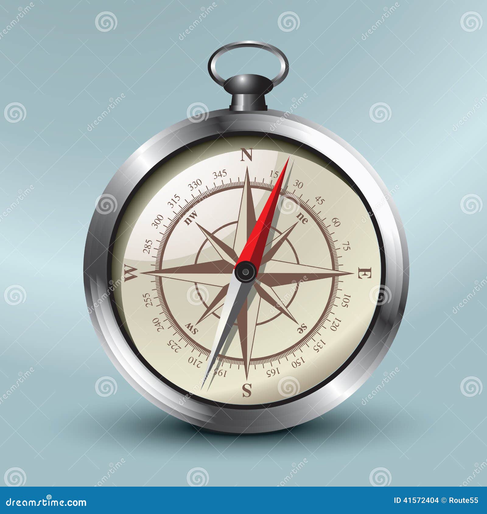 Magnetic compass stock vector. Illustration of magnet - 41572404