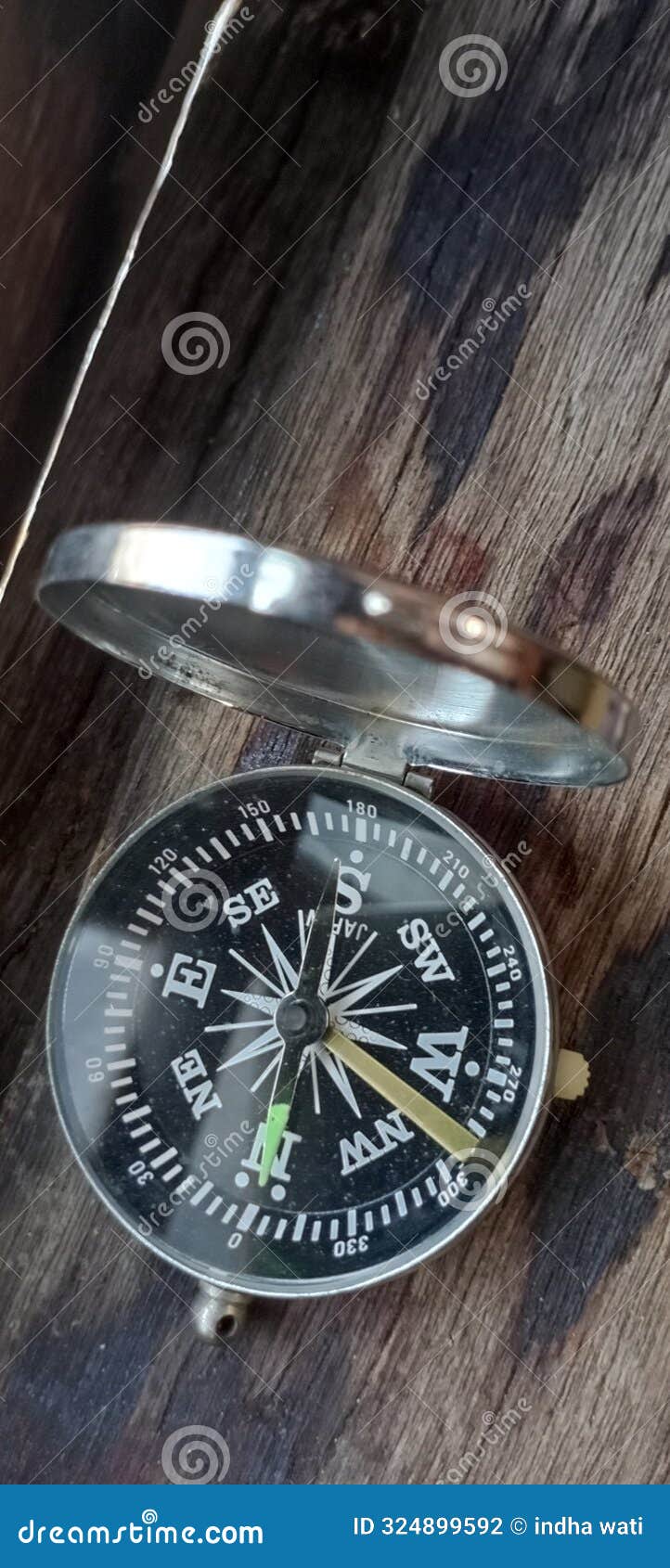 Magnetic Compass Made of Aluminum Stock Photo - Image of device, iron ...