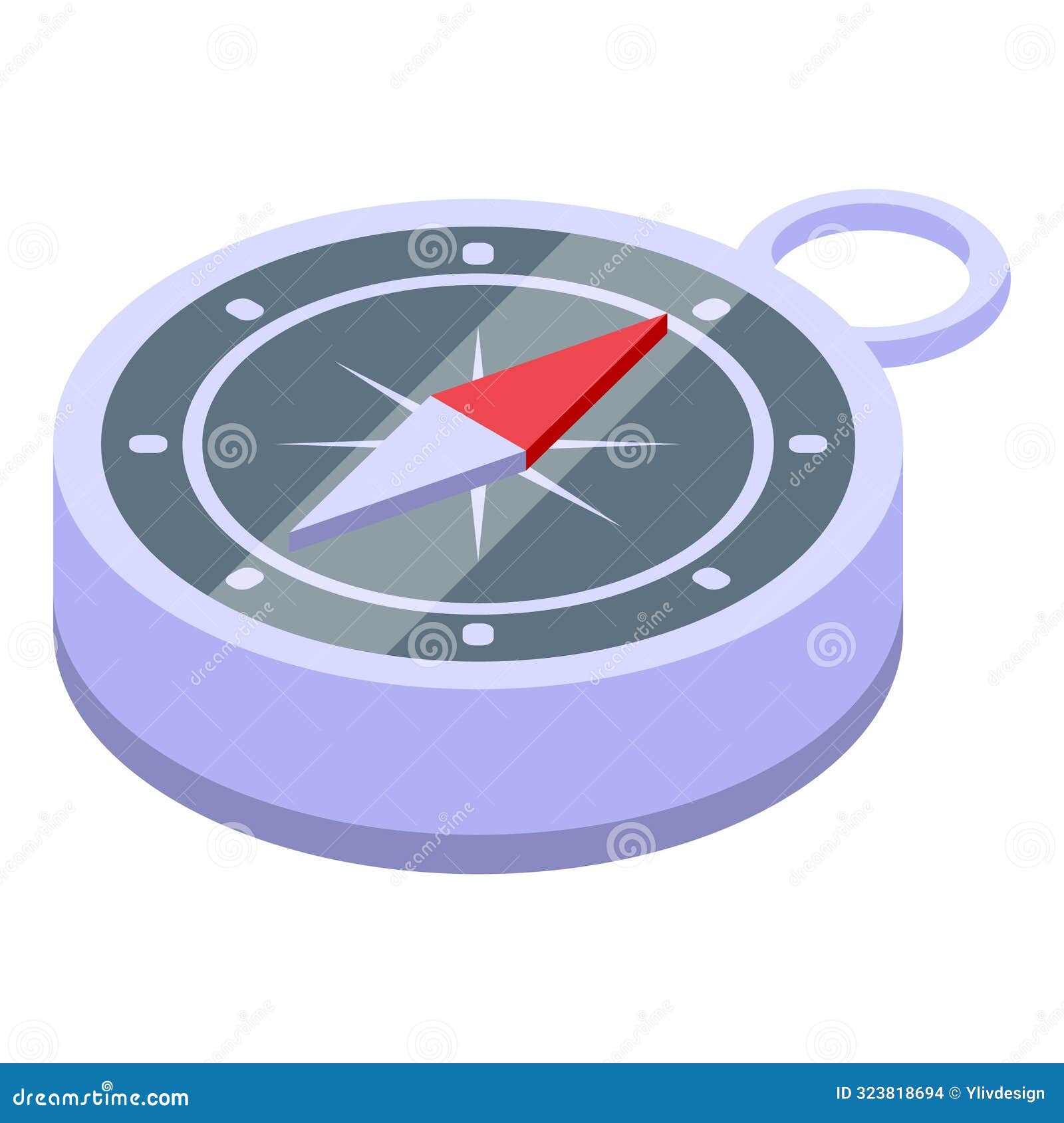 Magnetic Compass Showing Direction for Navigation and Orientation Stock ...