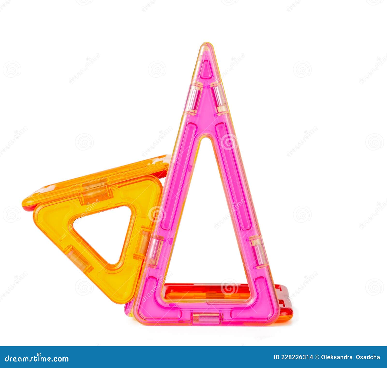 Magnetic Constructor on a White Background. the Children S Designer ...