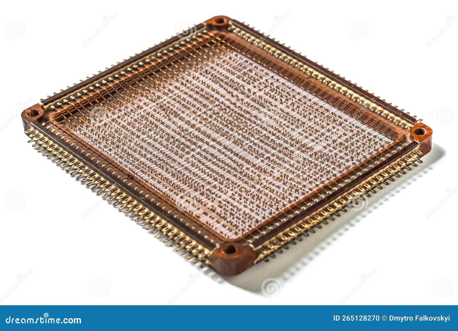 Magnetic-core Memory on White Background Stock Photo - Image of core ...