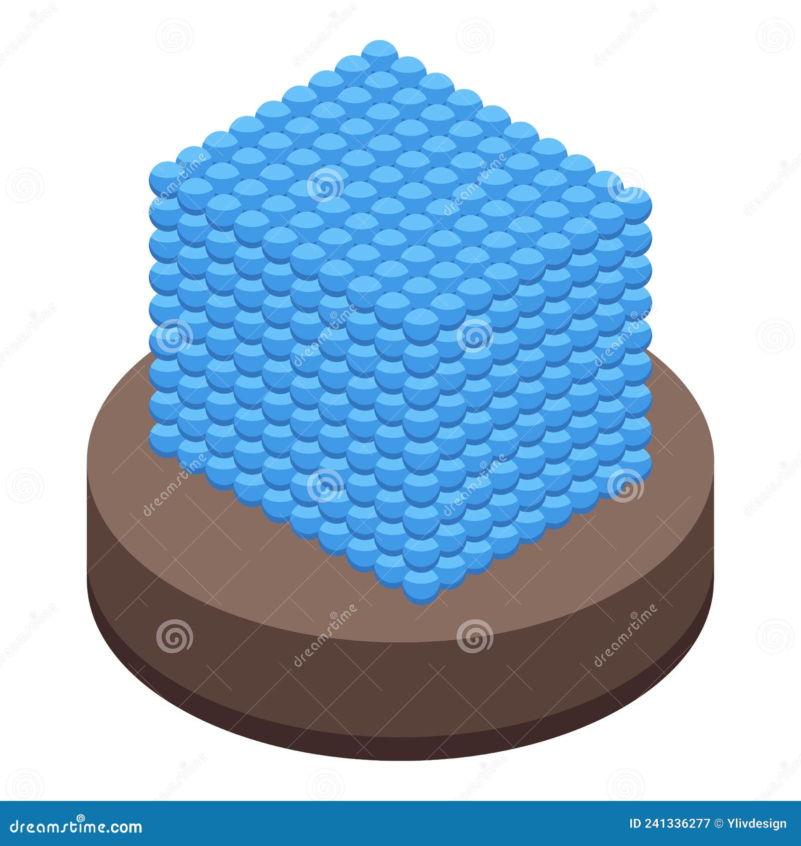 Magnetic Cube Icon Isometric Vector. Electric Field Stock Vector ...