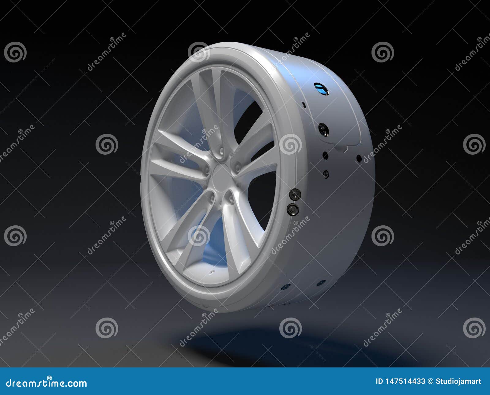 Magnetic electric car stock illustration. Illustration of development ...