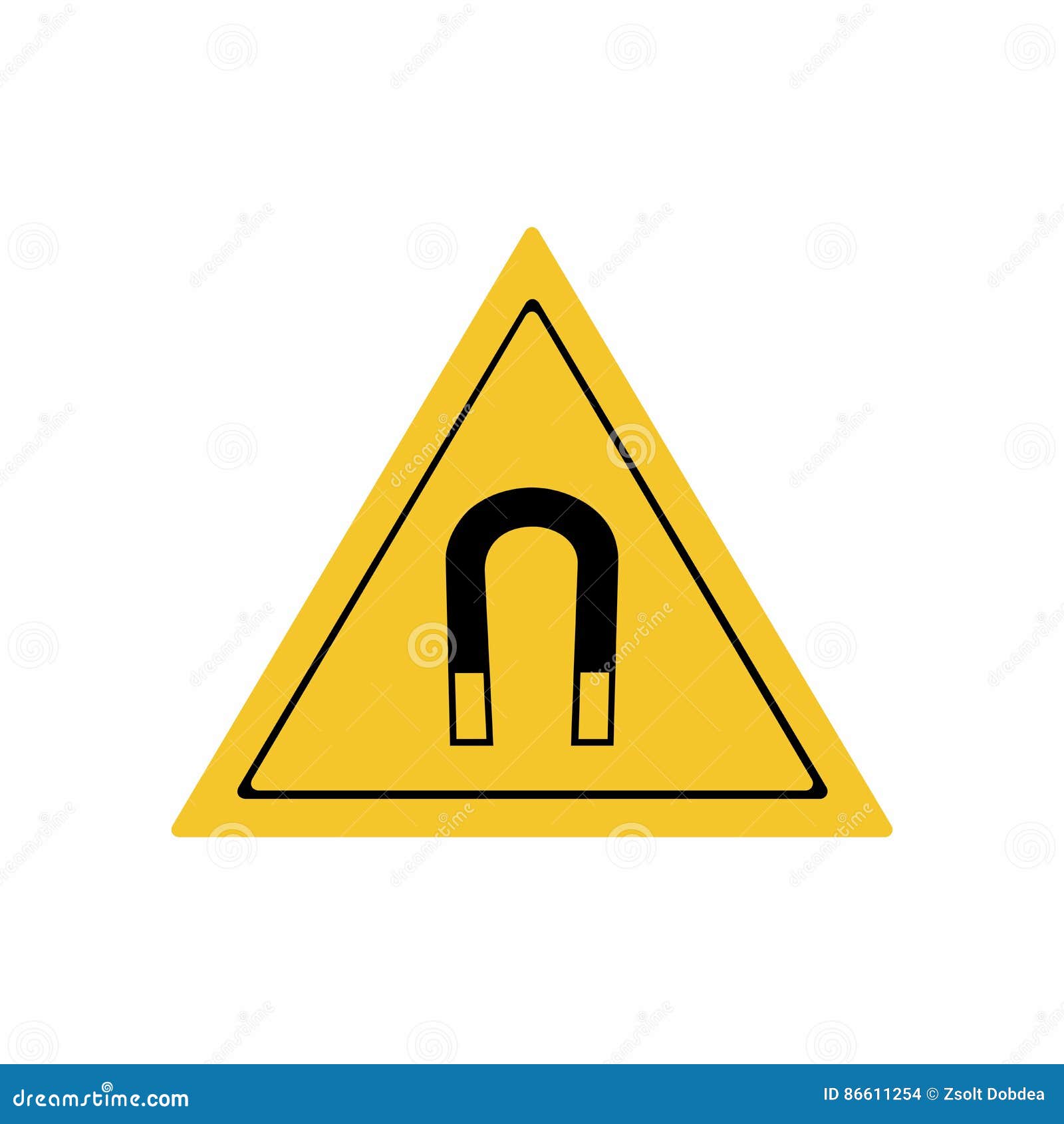 Magnetic Field Sign Vector Design Stock Vector - Illustration of ...