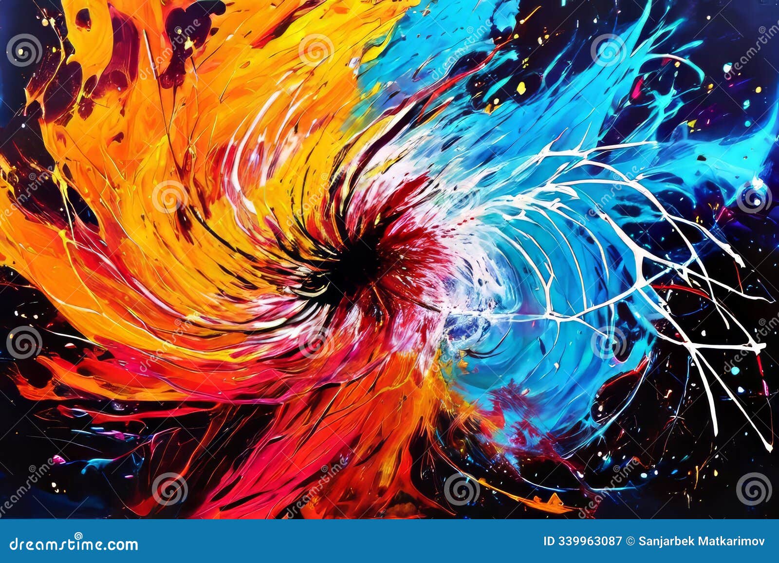 Magnetic Field Splattera Splatter that Forms a Swirling Magnetic Stock ...