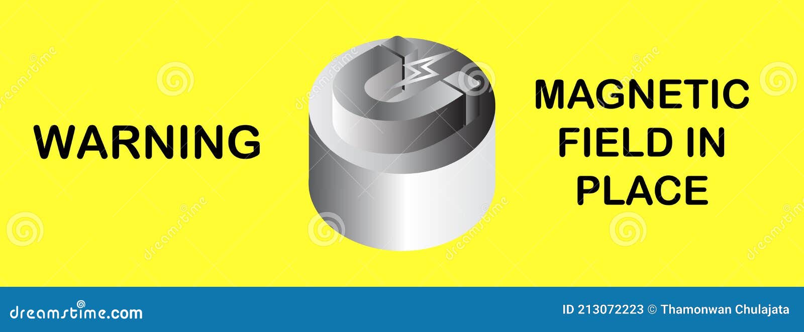 Magnetic Field Warning Sign Stock Vector - Illustration of pacemaker ...