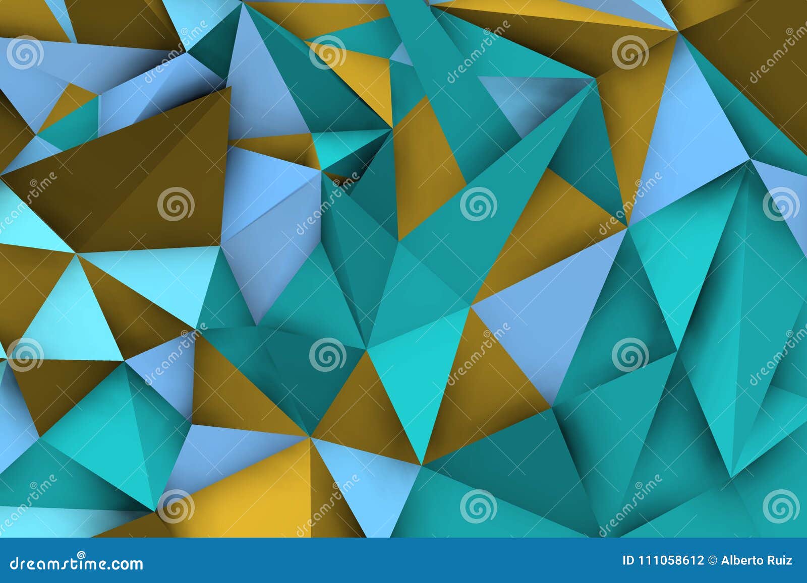 Magnetic Geometric Composition with Shadows and Golden Triangles Stock ...