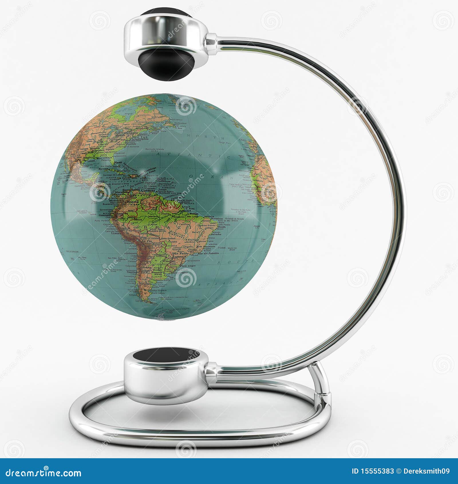 Magnetic Globe stock illustration. Illustration of atlas - 15555383