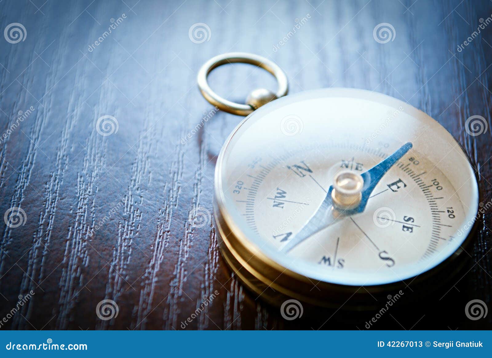 Magnetic Handheld Compass with Copyspace Stock Image - Image of ...