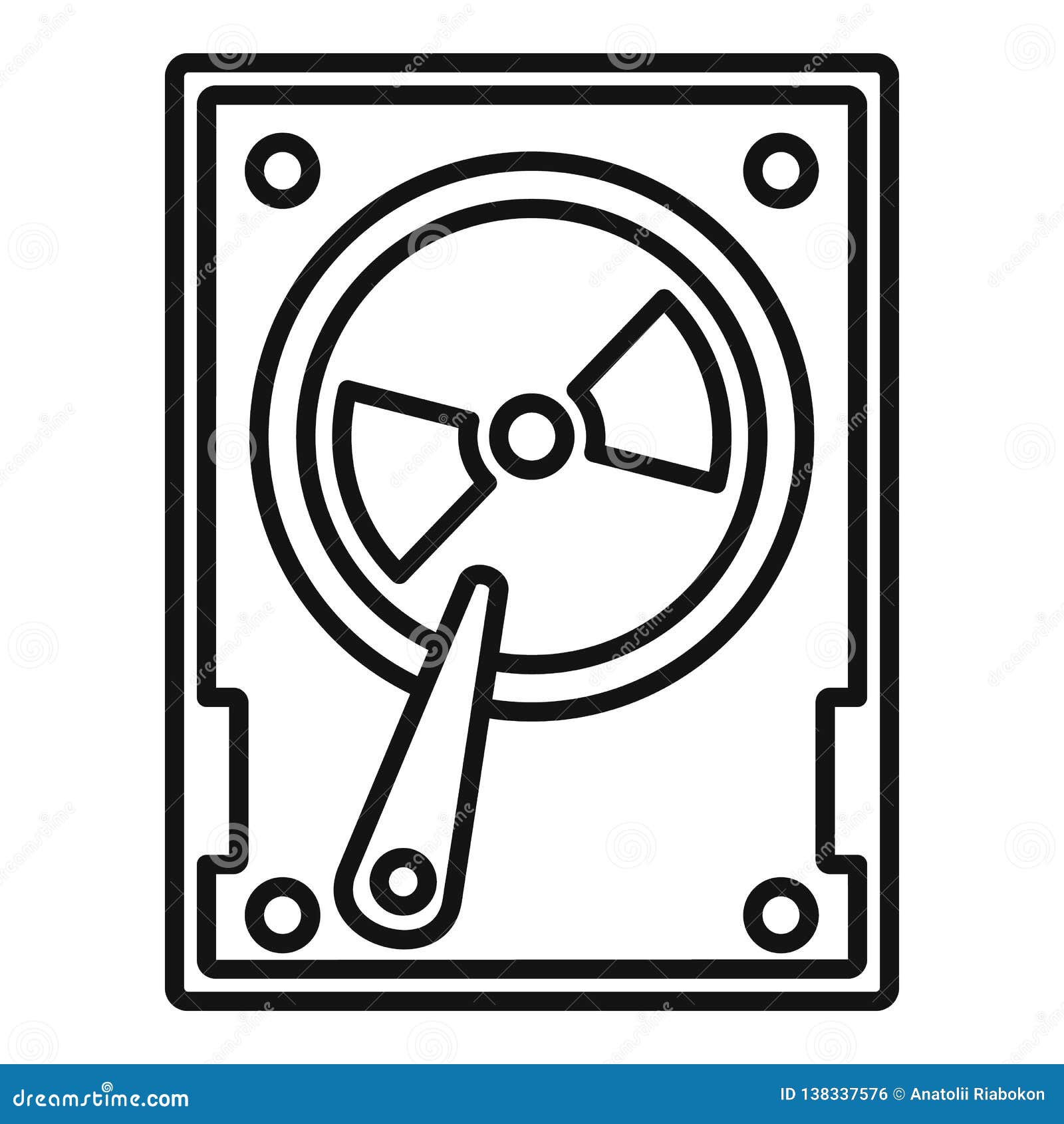 Magnetic Hard Disk Icon, Outline Style Stock Vector - Illustration of ... Magnetic Hard Disk Icon, Outline Style Stock Vector - Illustration of ...