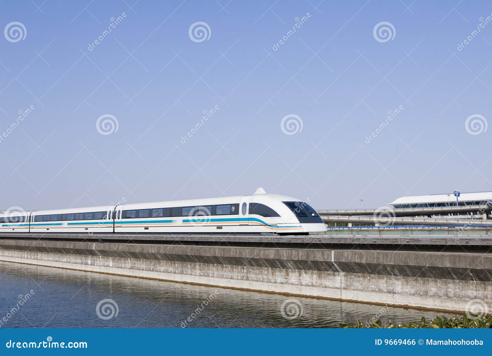 Magnetic levitation train stock photo. Image of pudong - 9669466