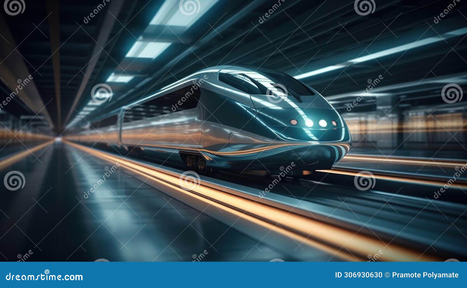 A Magnetic Levitation Train, High-speed Rail Stock Photo - Image of ...