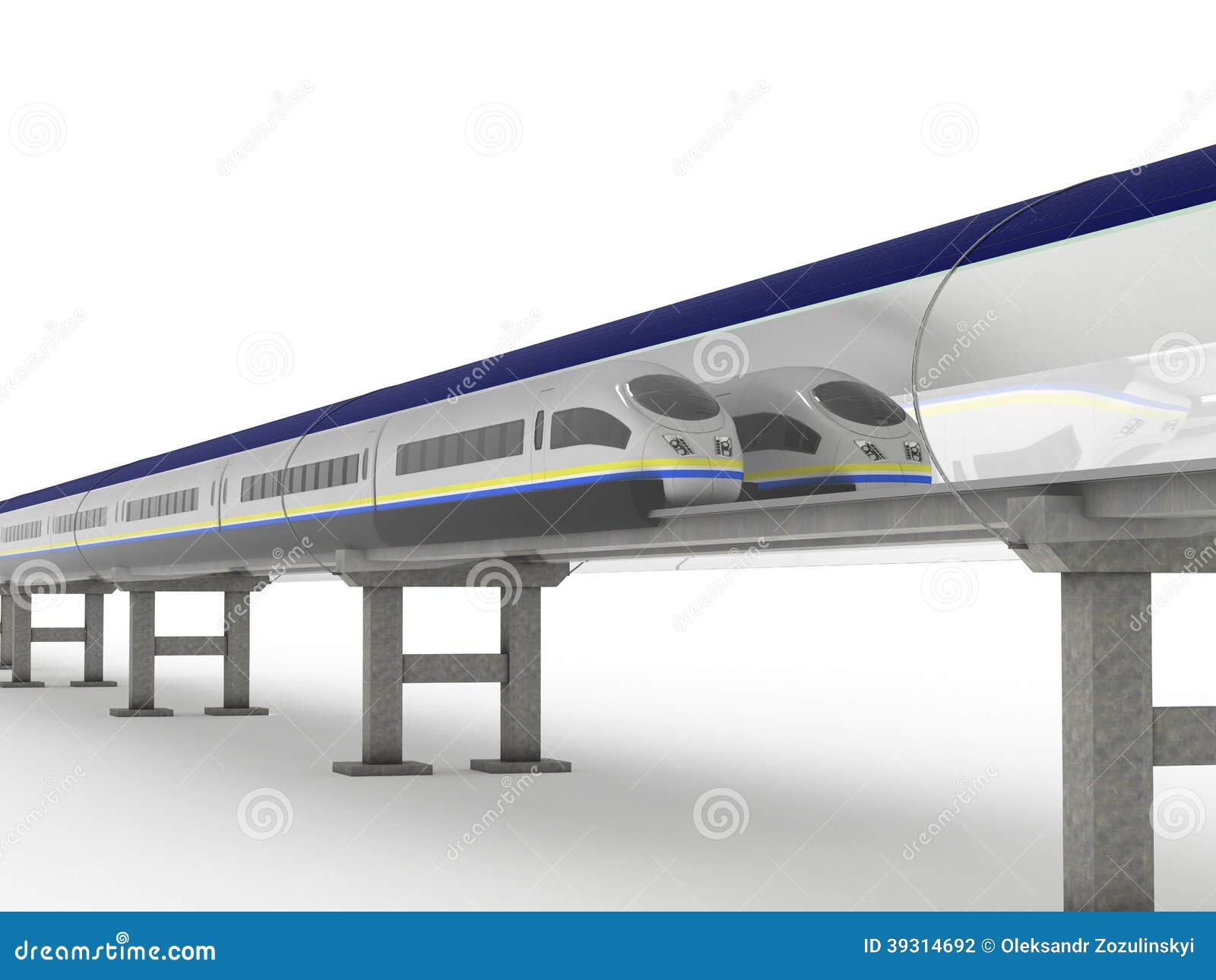 Magnetic Levitation Train with Solar Panels #3 Stock Photo - Image of ...