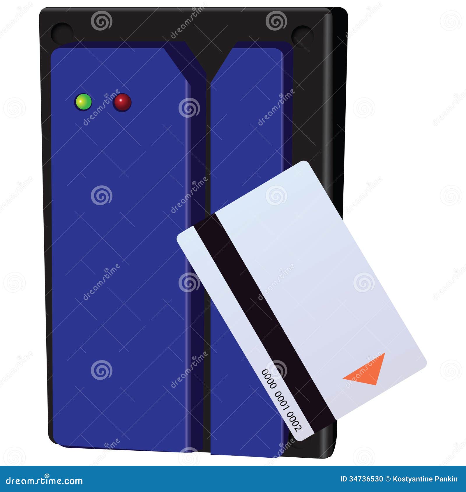 Magnetic Lock Security and Key Stock Vector - Illustration of magnet ...