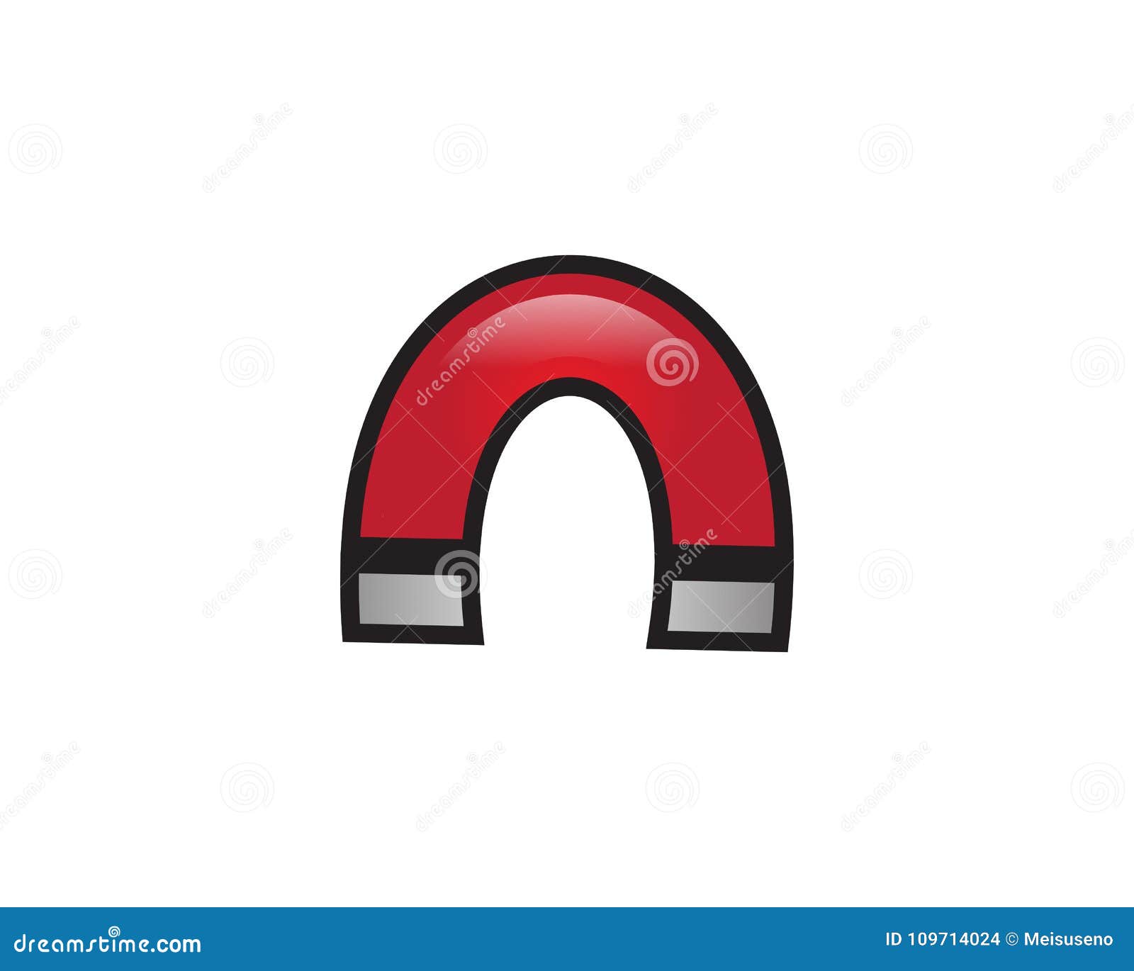 Magnetic logo stock vector. Illustration of design, force - 109714024