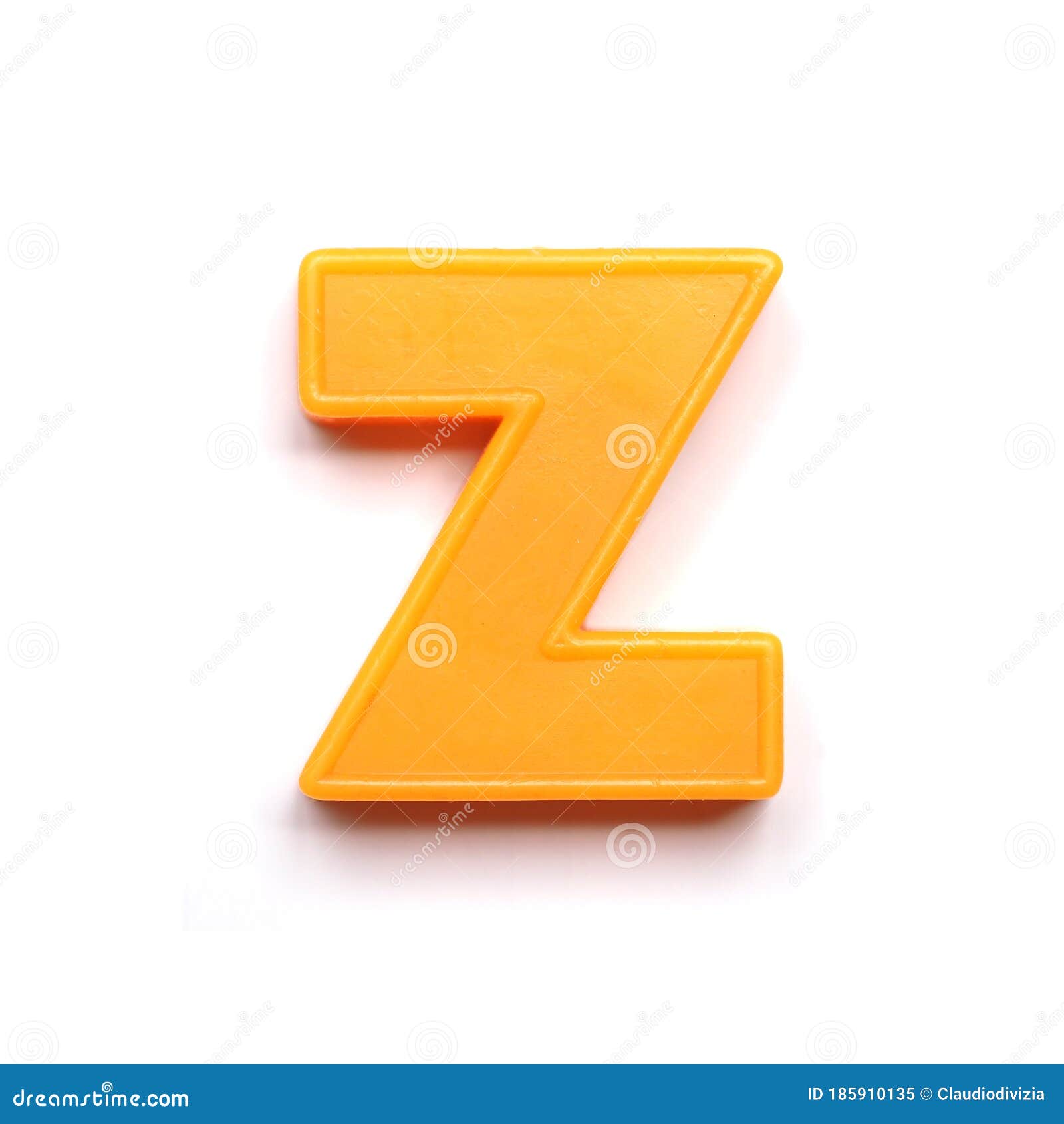 Magnetic Lowercase Letter Z Stock Image - Image of font, background ...