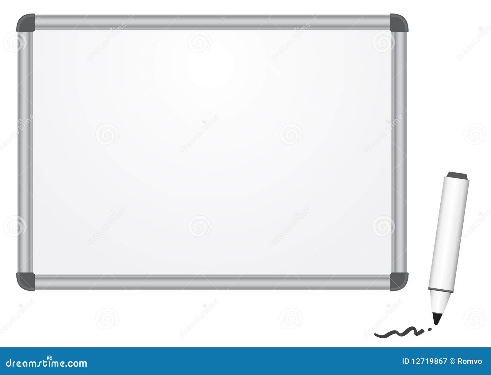 Marker Board Set Vector Illustration Isolated On White Background ...