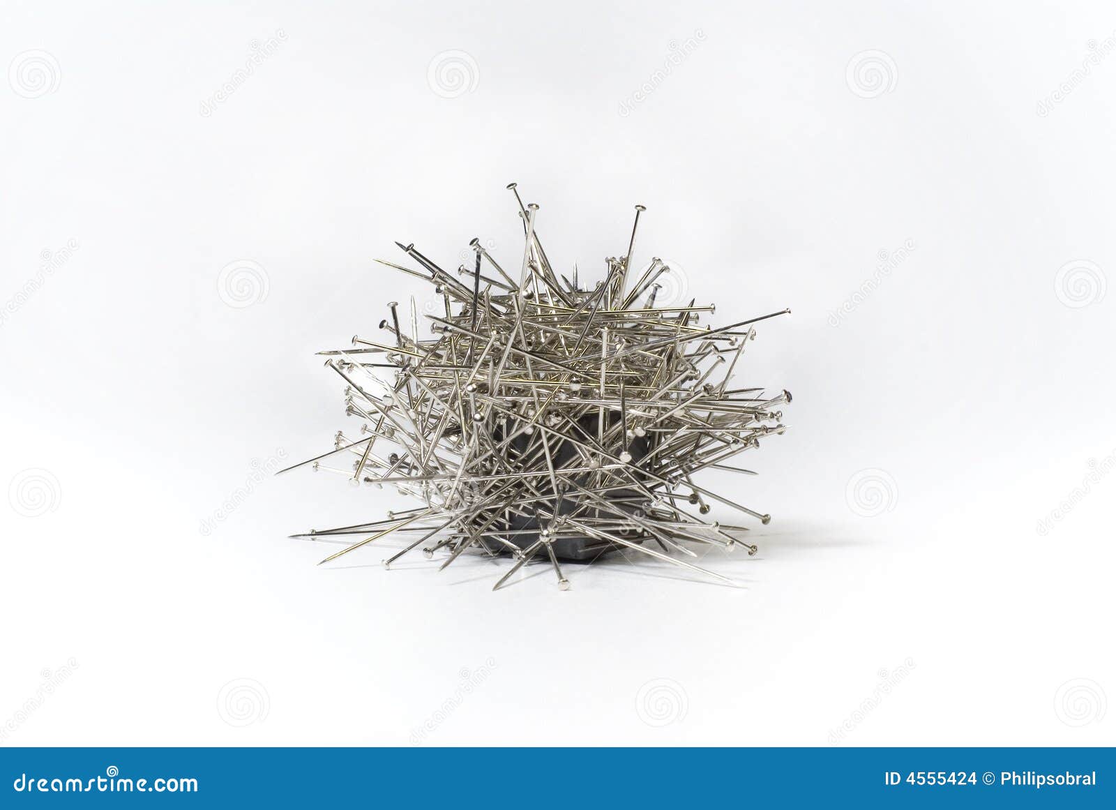 Magnetic needles stock photo. Image of needles, metal - 4555424