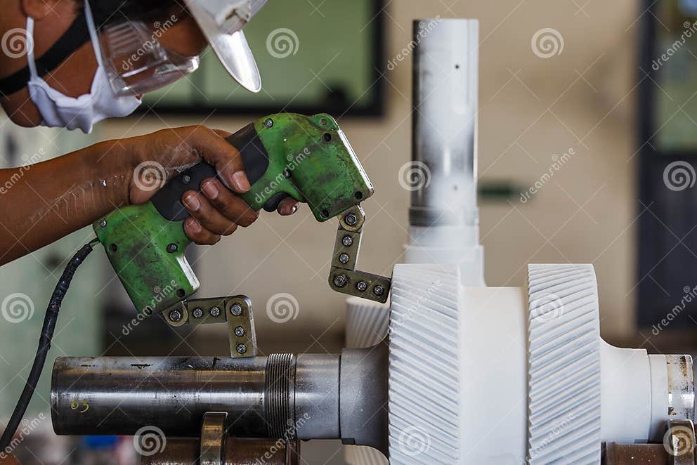 Magnetic Particle Inspection Stock Image - Image of inspector, risk ...