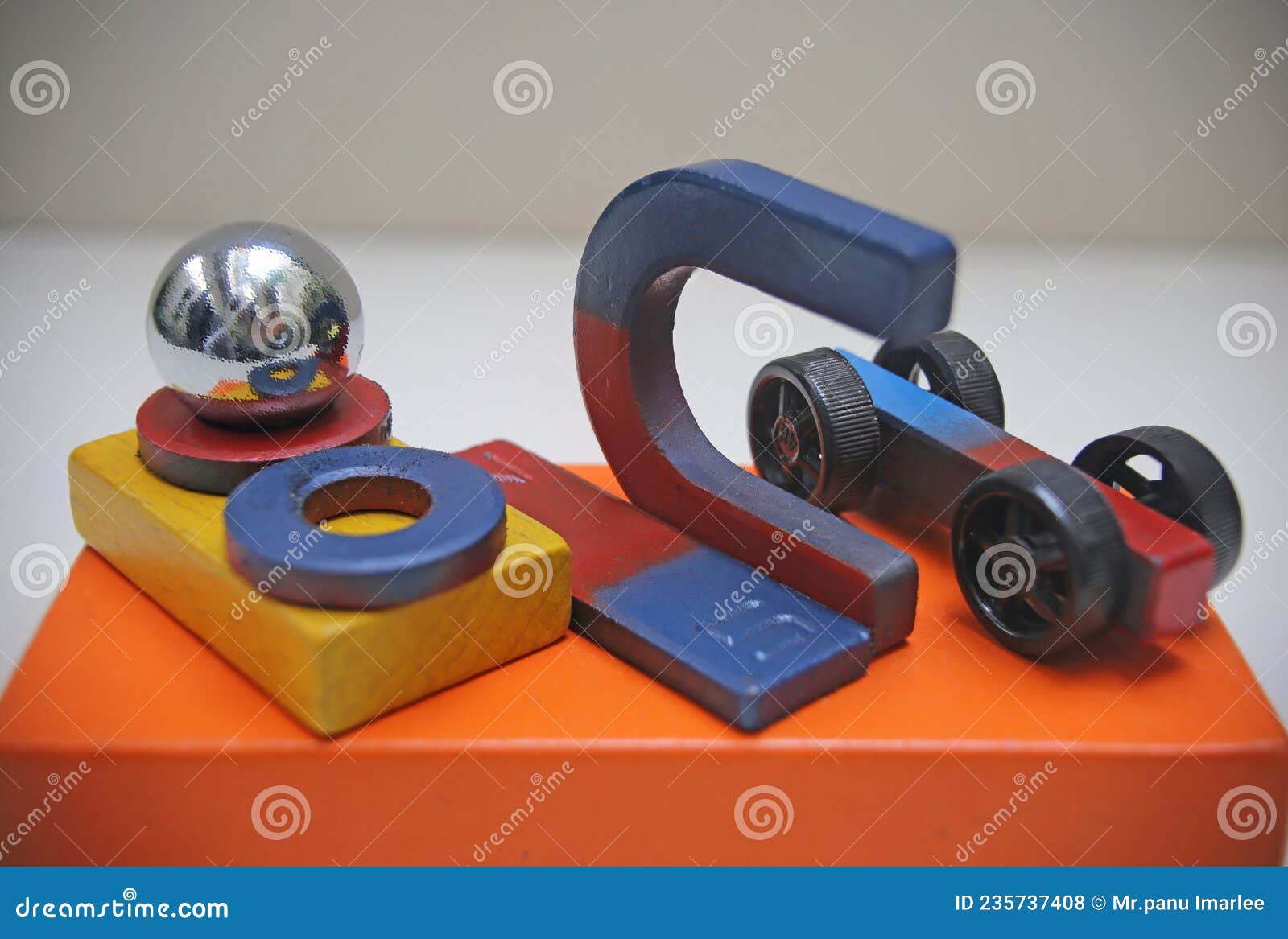 Magnetic Photo Magnetic Power Kit Stock Photo - Image of business ...