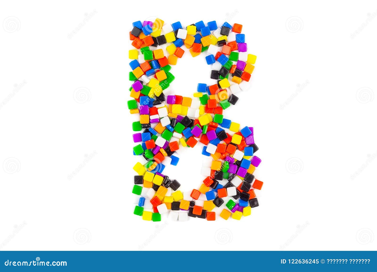 Alphabet on White Background Stock Image - Image of colored, white ...