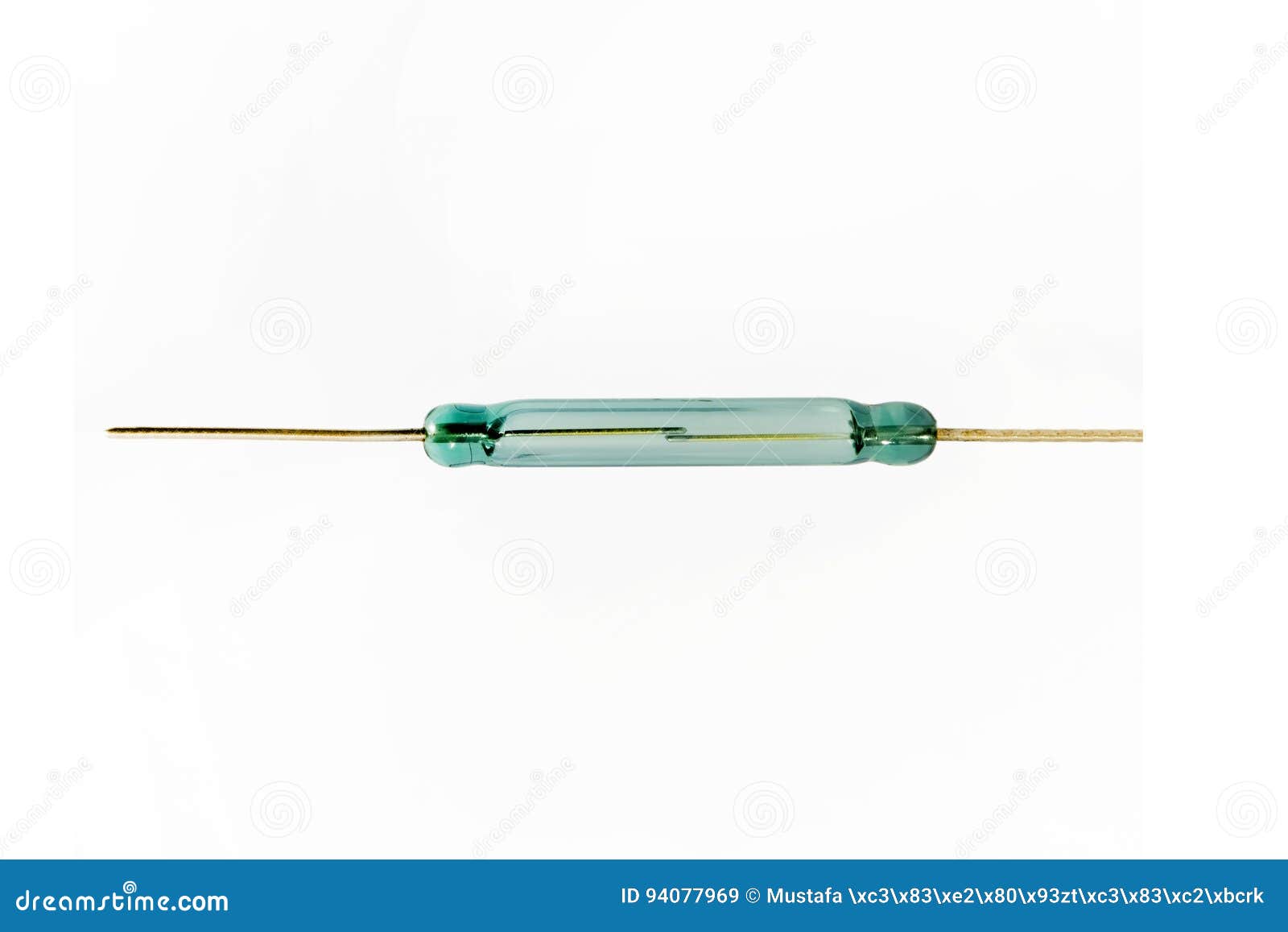 Magnetic Reed Switch Isolated on White Background Stock Image - Image ...