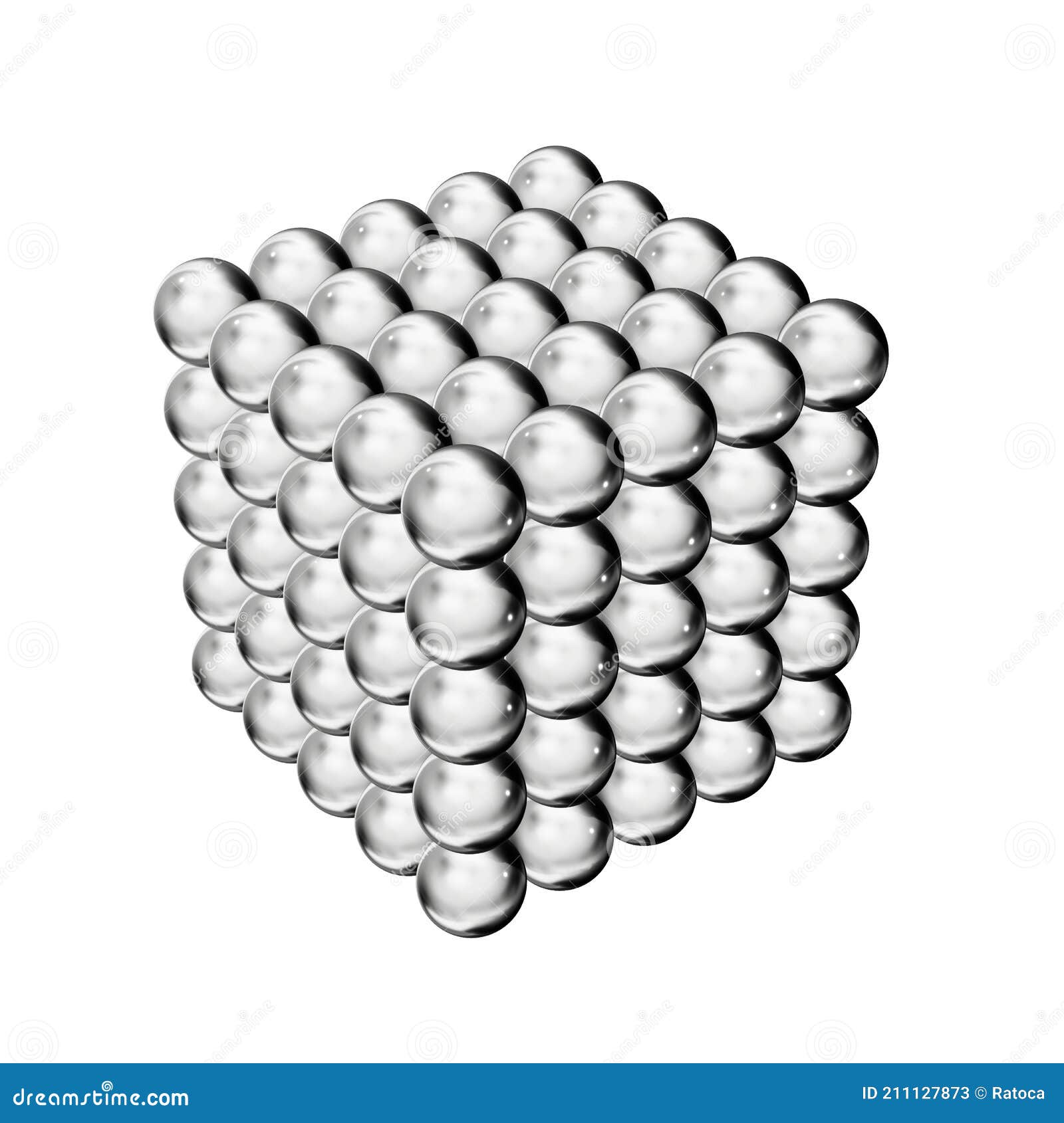 Magnetic render balls stock illustration. Illustration of idea - 211127873