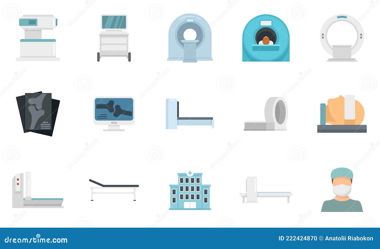 Magnetic Resonance Imaging Icons Set Flat Vector Isolated Stock Vector ... Magnetic Resonance Imaging Icons Set Flat Vector Isolated Stock Vector ...
