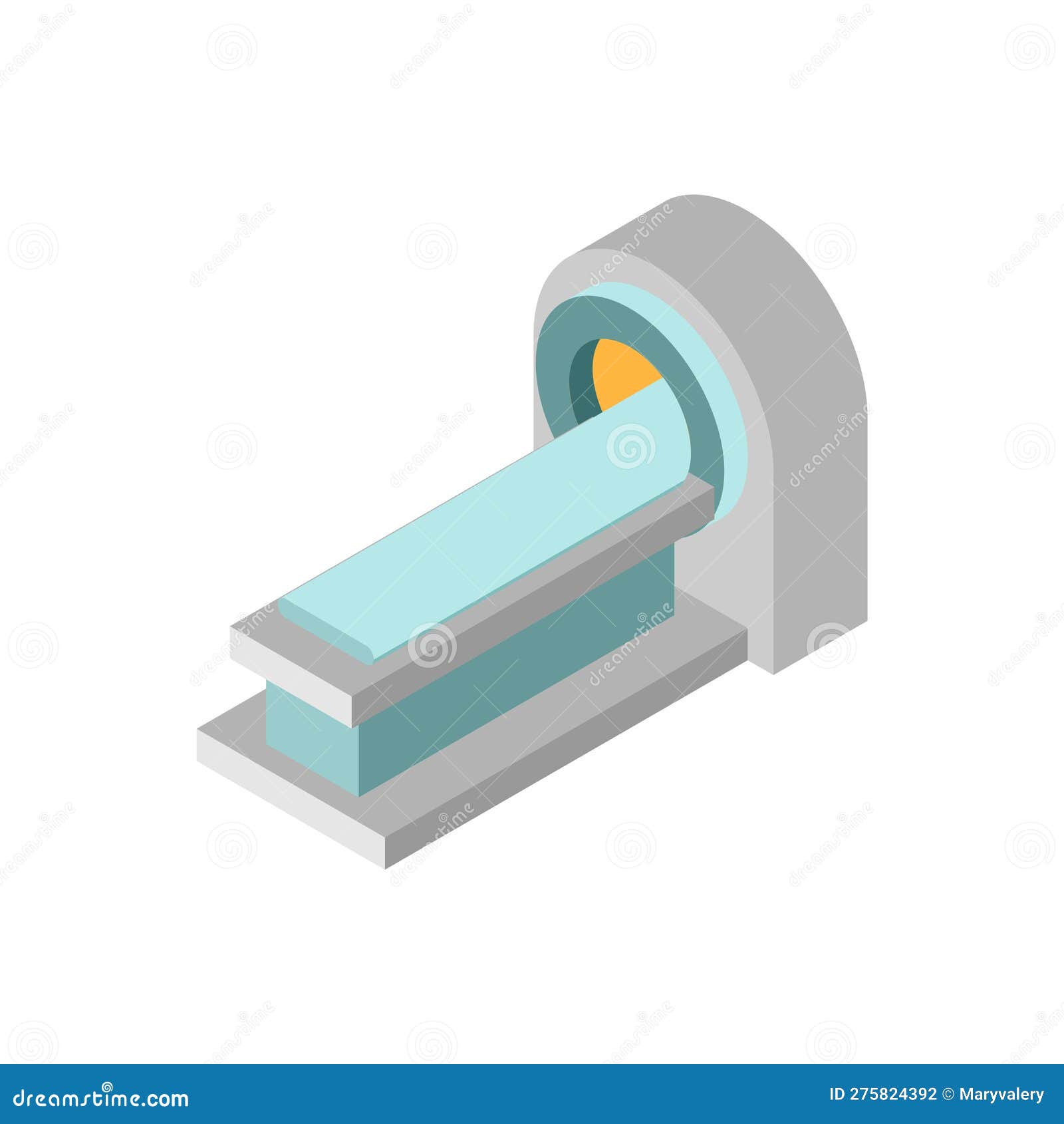Magnetic Resonance Imaging. MRI Machine Stock Illustration ...