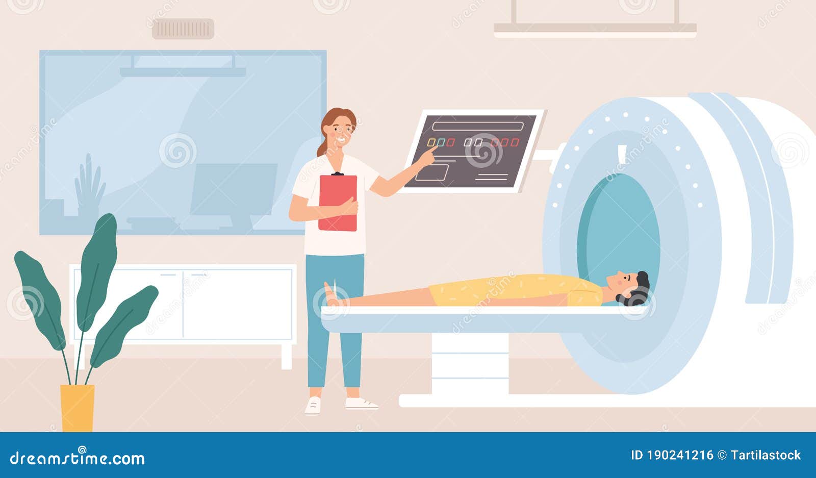Magnetic Resonance Imaging. Patient Having Scan Procedure in Hospital ... Magnetic Resonance Imaging. Patient Having Scan Procedure in Hospital ...