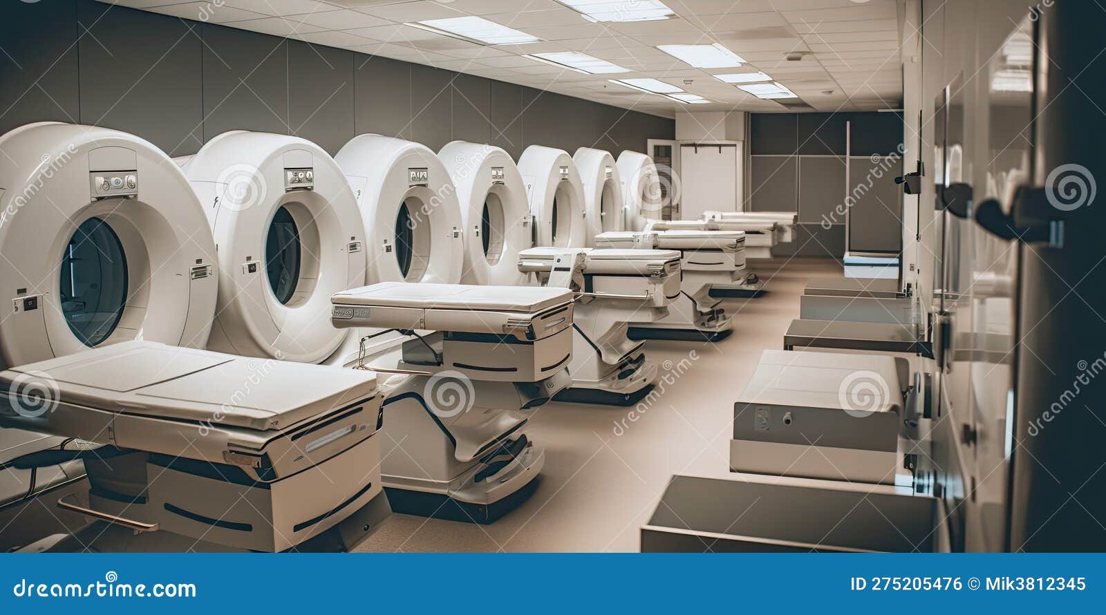 Magnetic Resonance Imaging Room. Stock Illustration - Illustration of ...