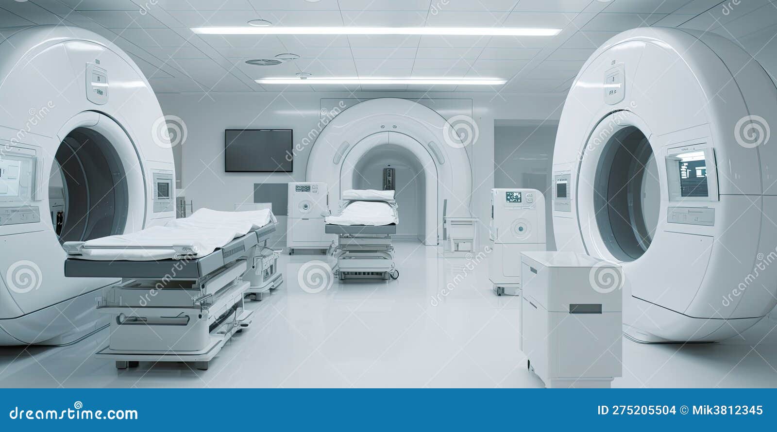 Magnetic Resonance Imaging Room. Stock Illustration - Illustration of ...