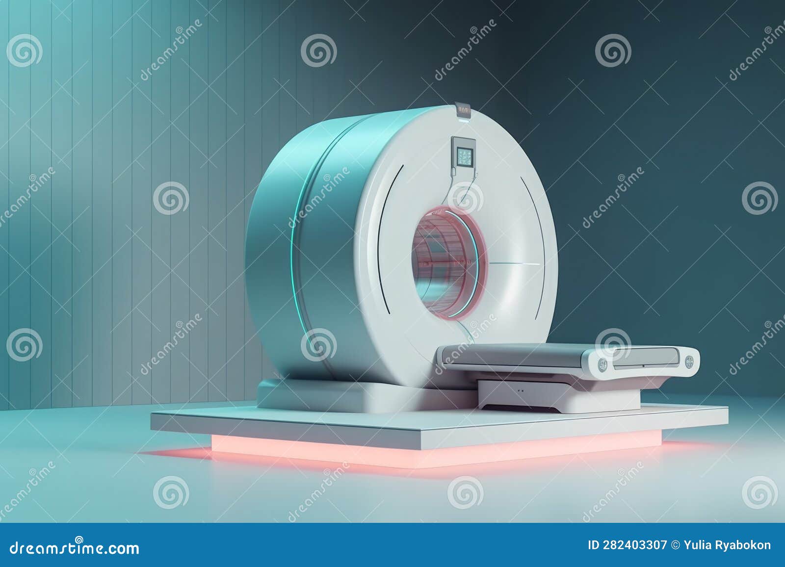 Magnetic Resonance Scan. Generate Ai Stock Illustration - Illustration ...