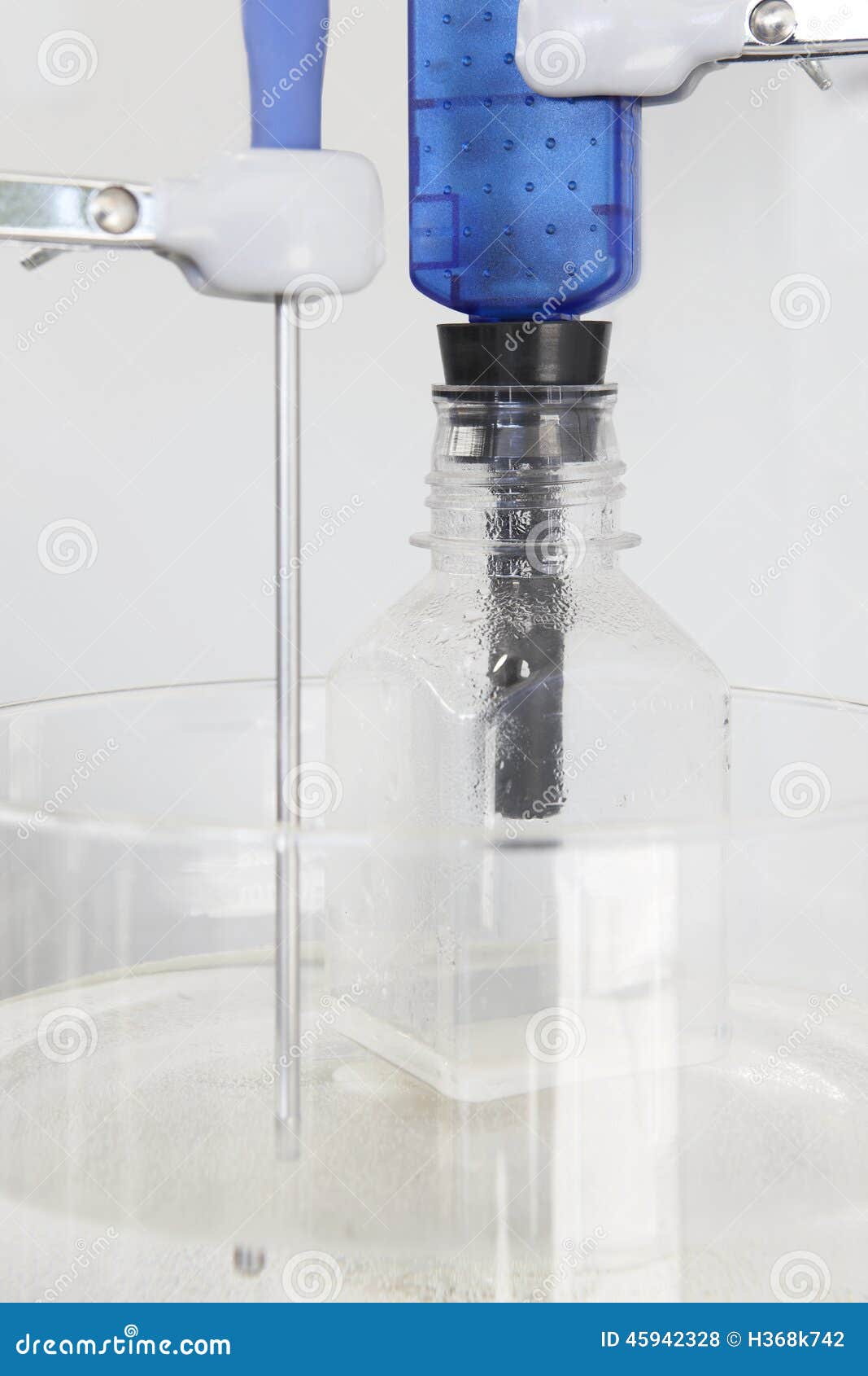 Flasks And Magnetic Stirrer With Heating Royalty-Free Stock Photo ...