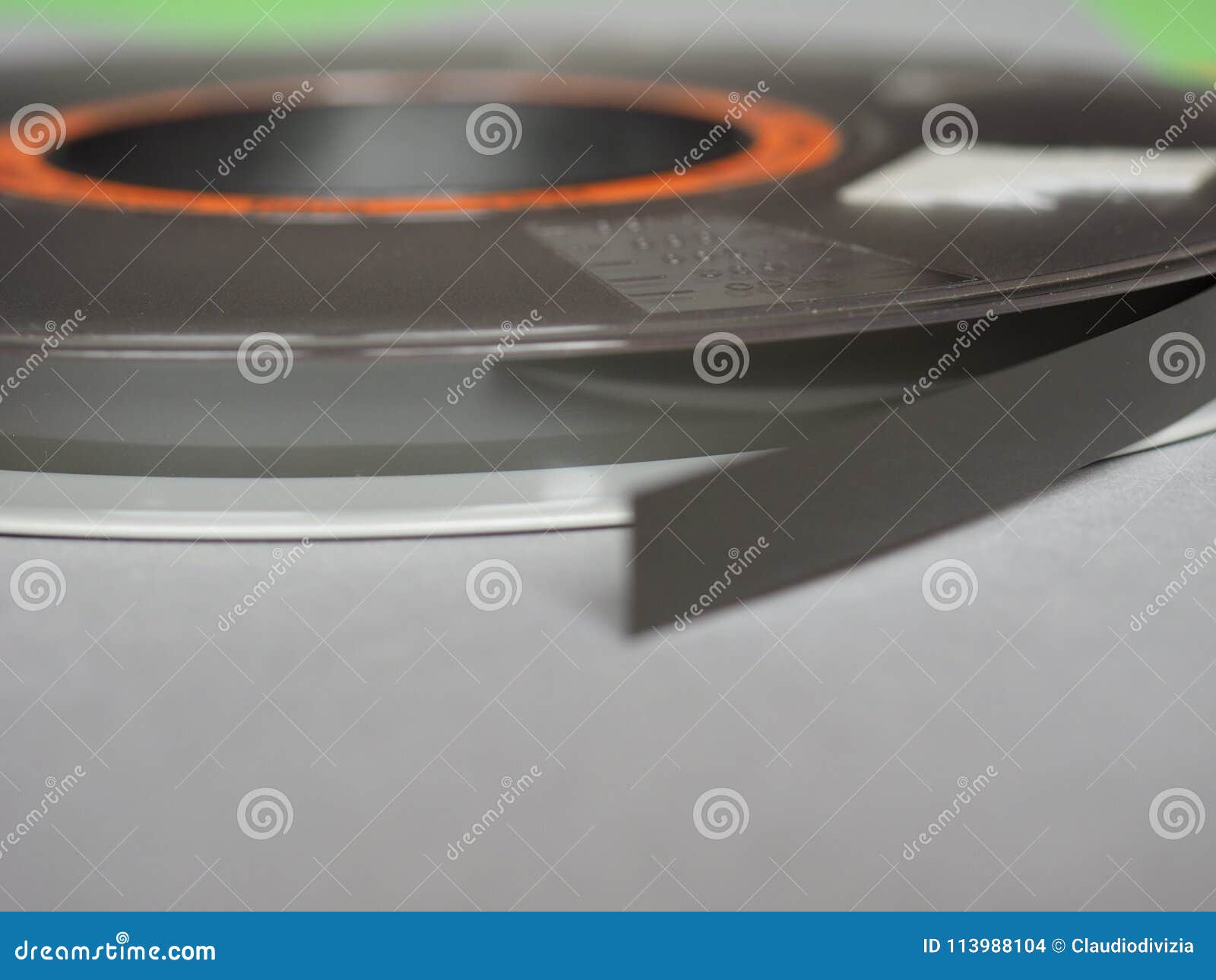 Magnetic tape reel stock photo. Image of cassette, electronics - 113988104