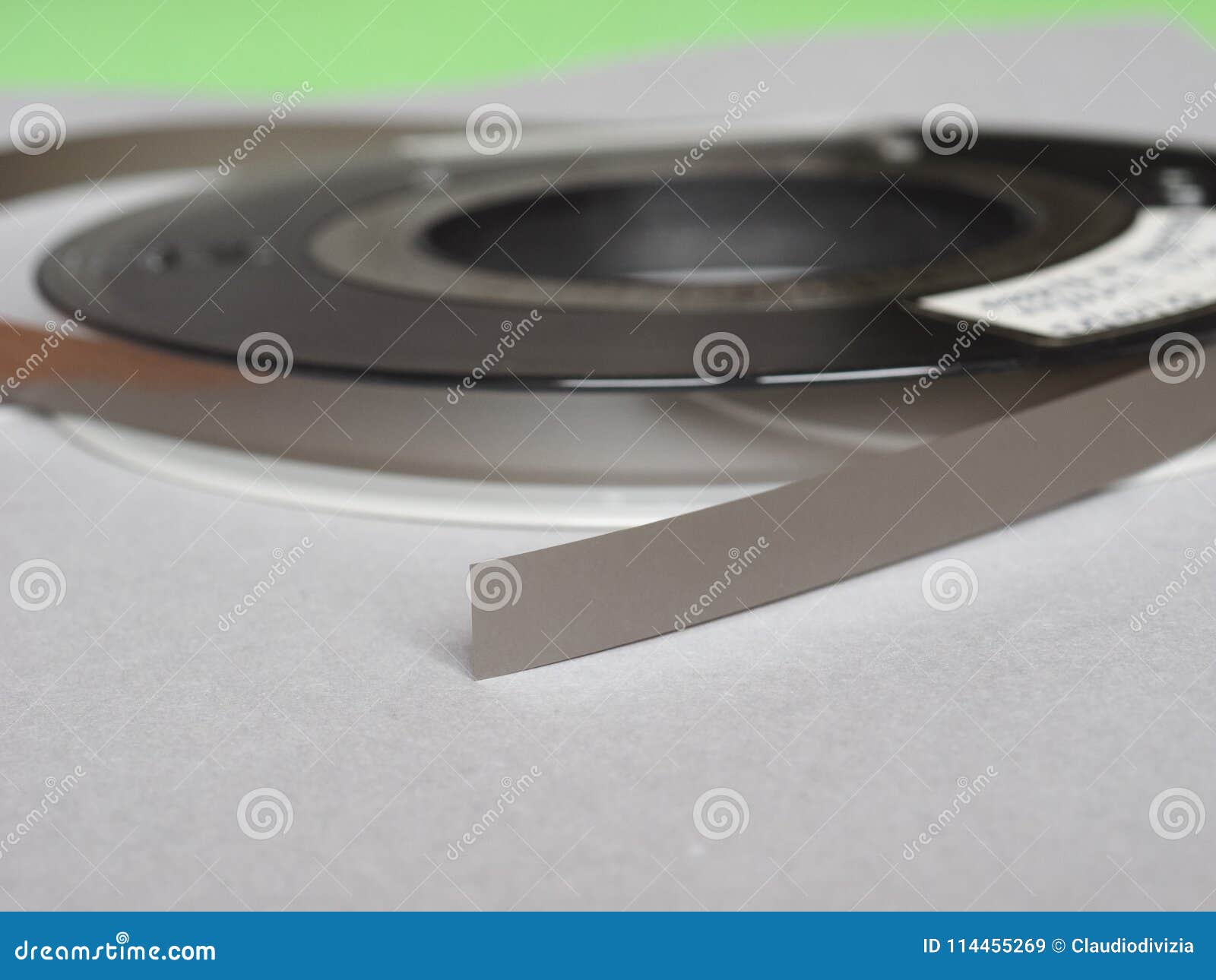 Magnetic tape reel stock image. Image of sixties, tape - 114455269