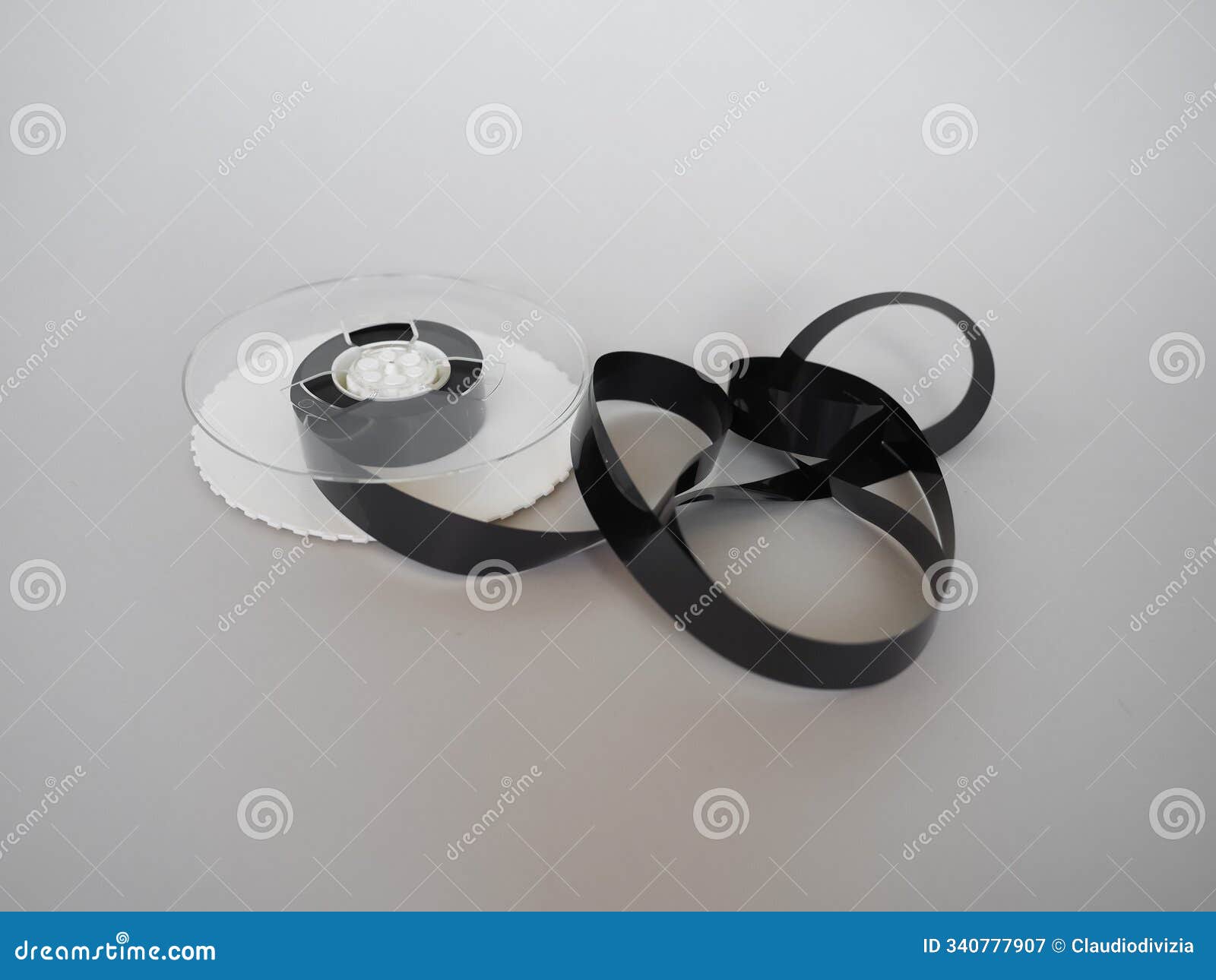 Magnetic tape tangle stock image. Image of vintage, tape - 340777907