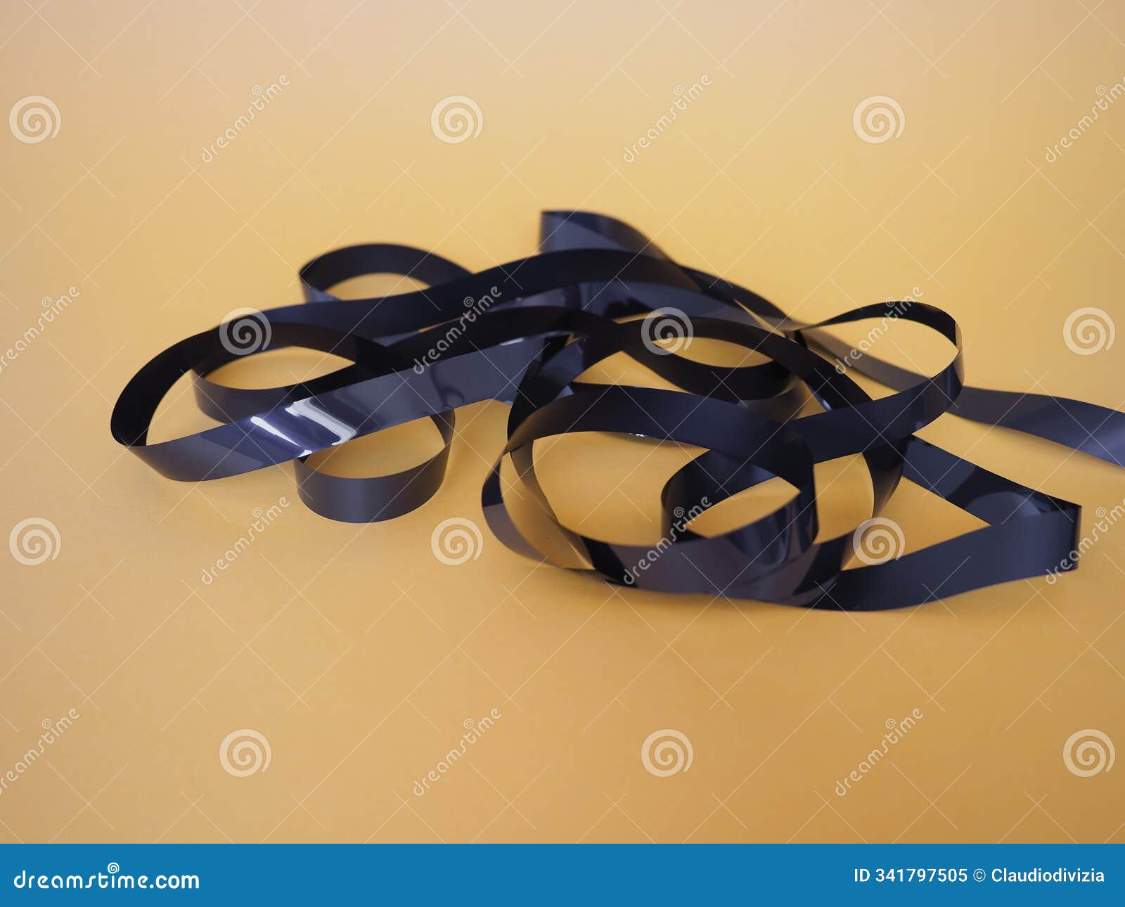 Magnetic tape tangle stock image. Image of video, tape - 341797505