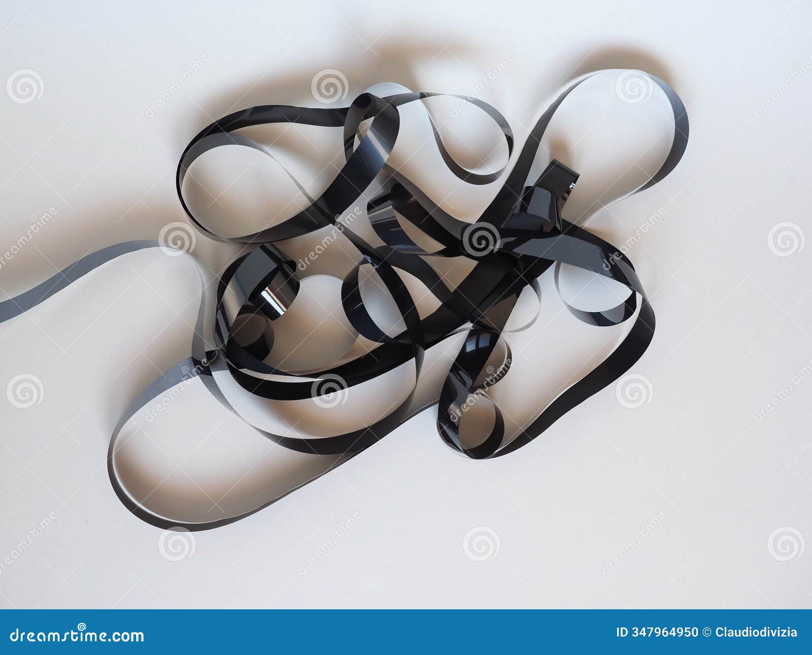Magnetic tape tangle stock photo. Image of video, cinema - 347964950