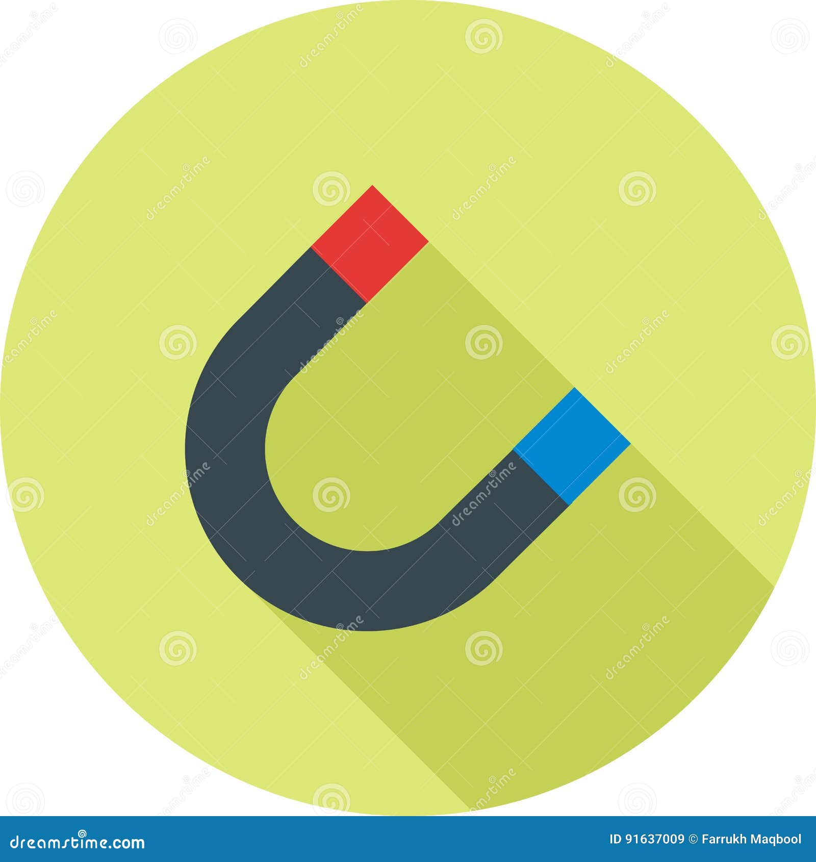 Magnetism stock vector. Illustration of design, magnetic - 91637009