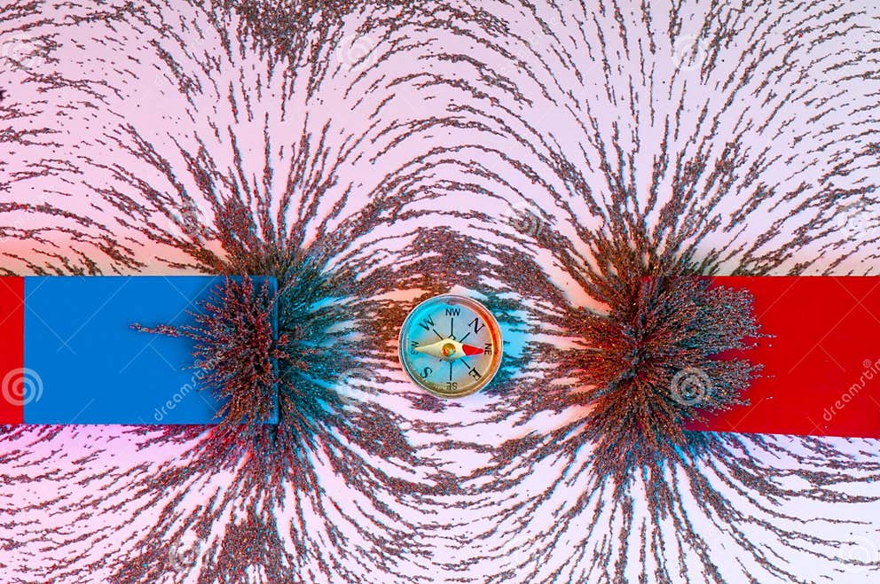 Magnets Attracting Eachother Stock Image - Image of direction, physics ...