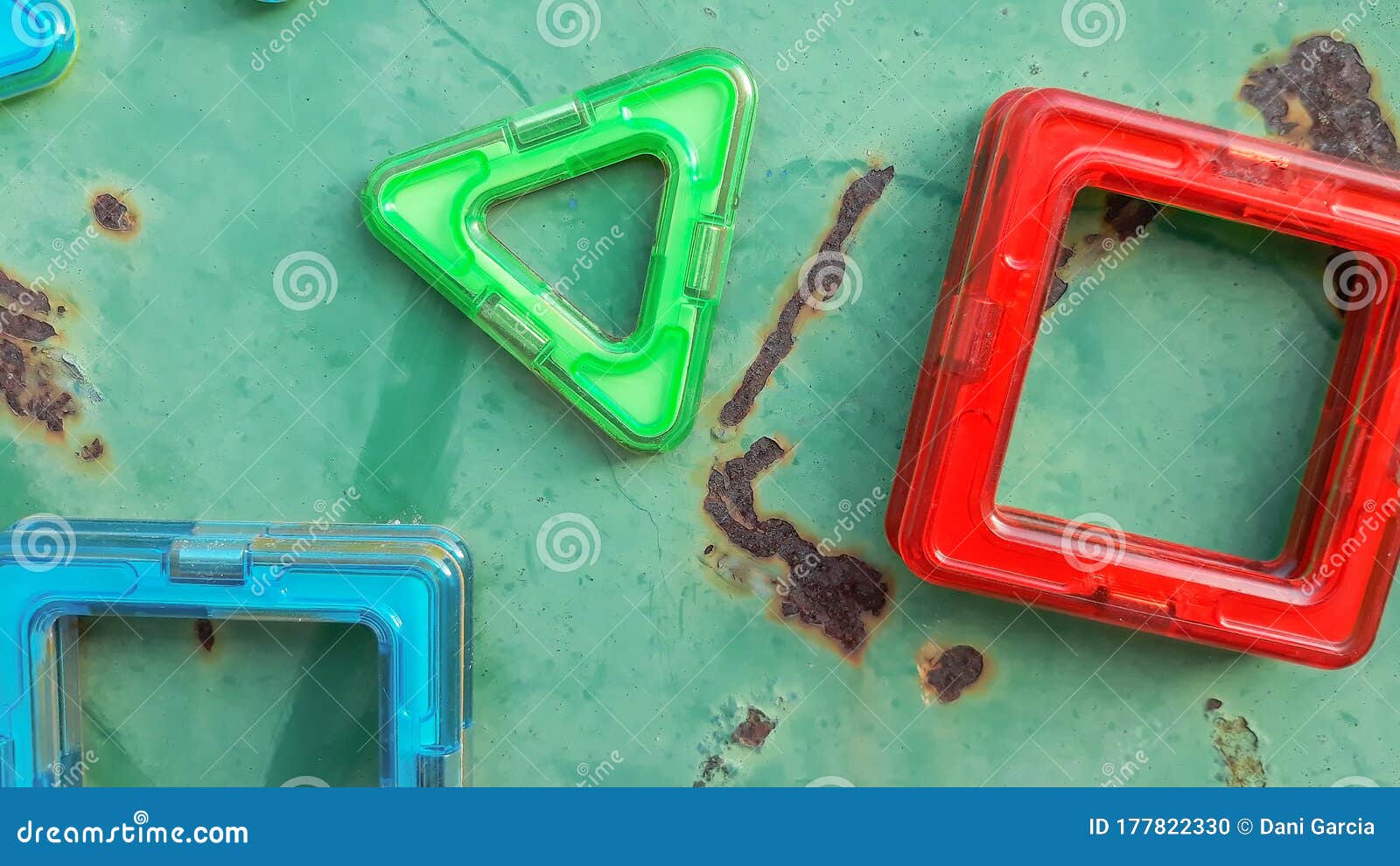 Magnets with Geometric Shapes. Stock Photo - Image of concept, magnet ...