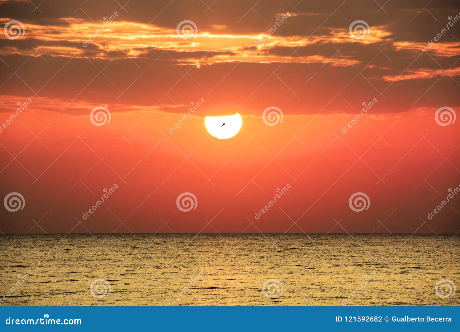 Sunrise from a Beach in Panama Stock Photo - Image of water, summer ...