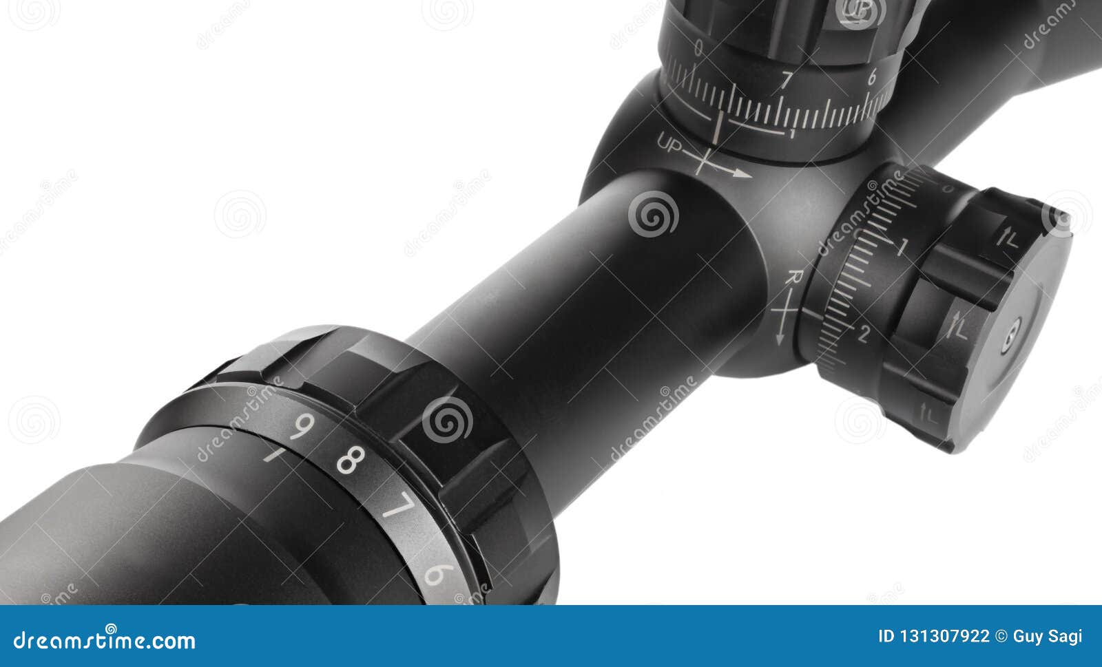 Magnification Dial and Adjustment Knobs on a Sniper Scoe Stock Photo ...