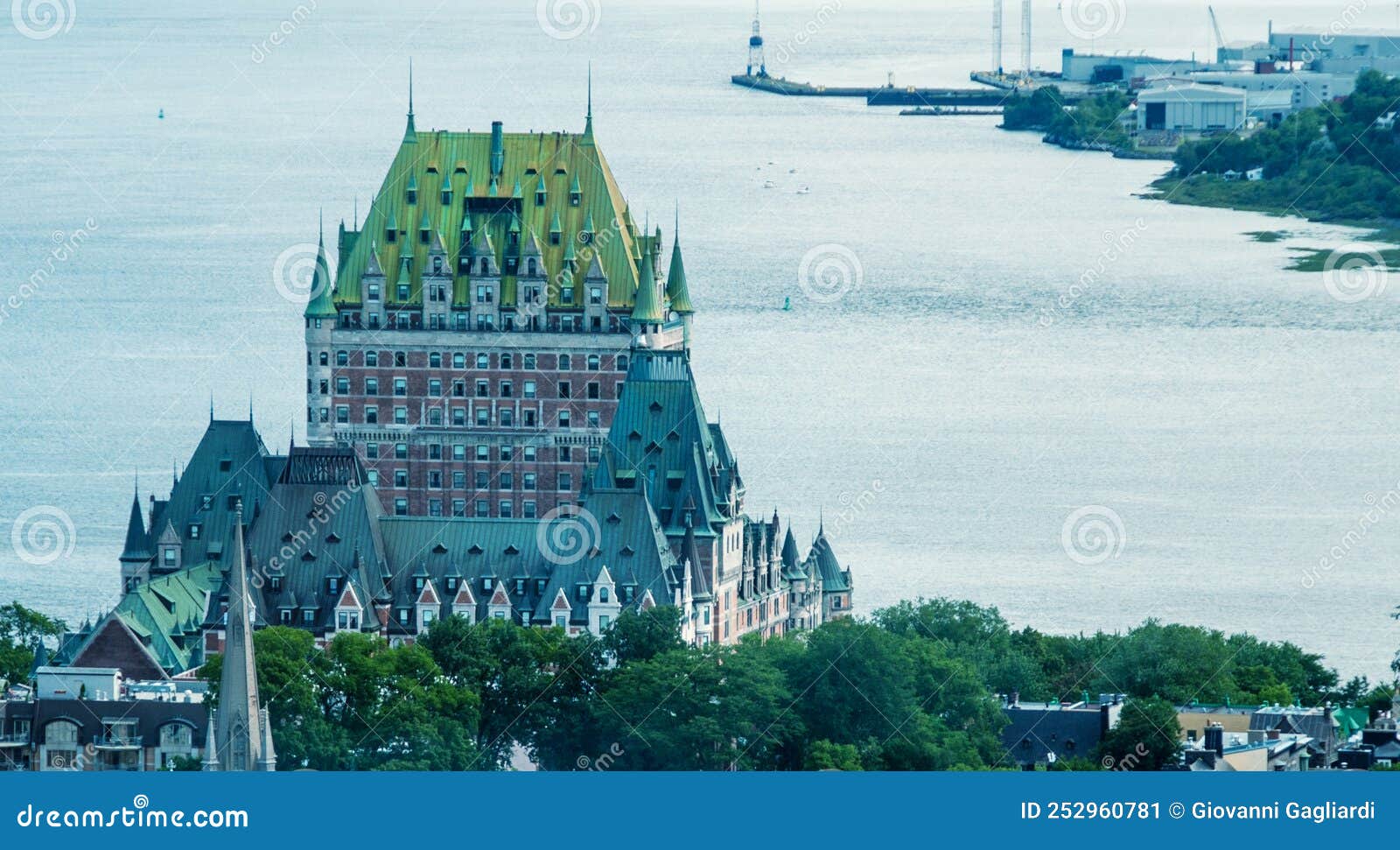 Magnificence of Hotel Chateau De Frontenac, Quebec Castle Stock Image ...