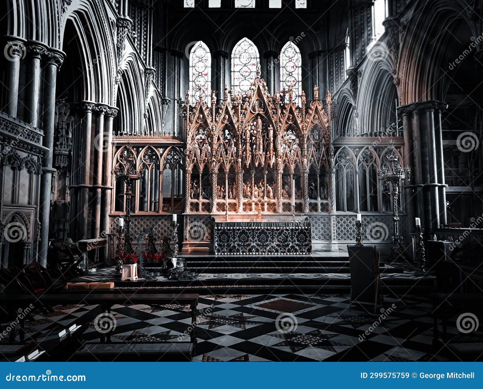 Magnificent Alter in the Cathedral Stock Image - Image of building ...