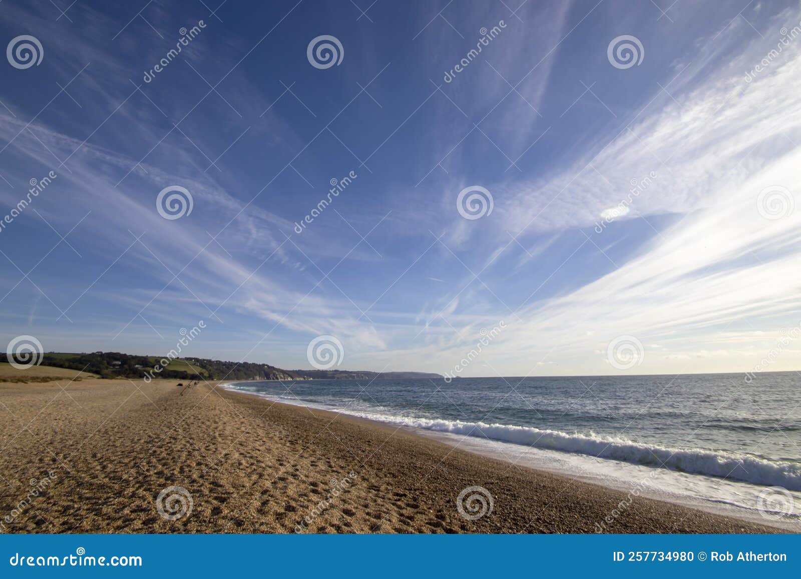 The Magnificent Beach at Slapton Sands in Devon Stock Photo - Image of ...