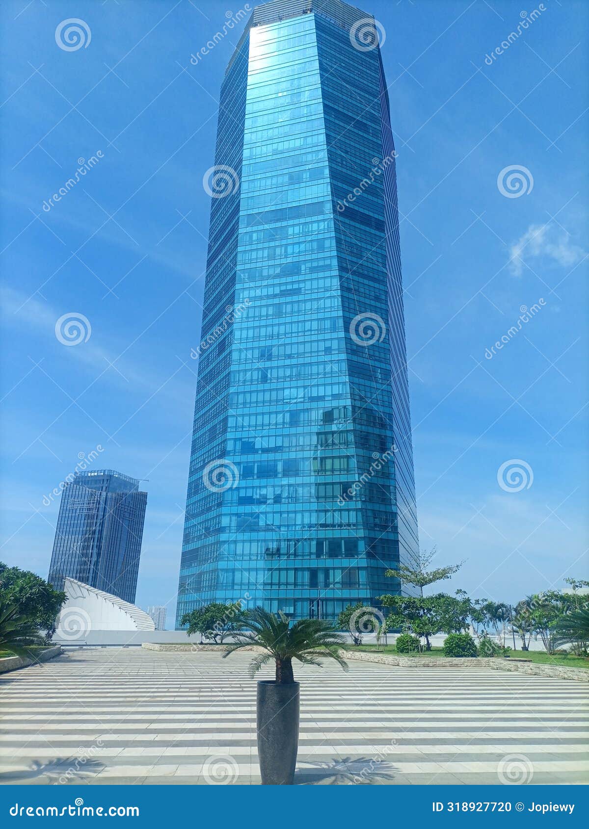 A Magnificent, Beautiful and Tall Office Building Stock Photo - Image ...