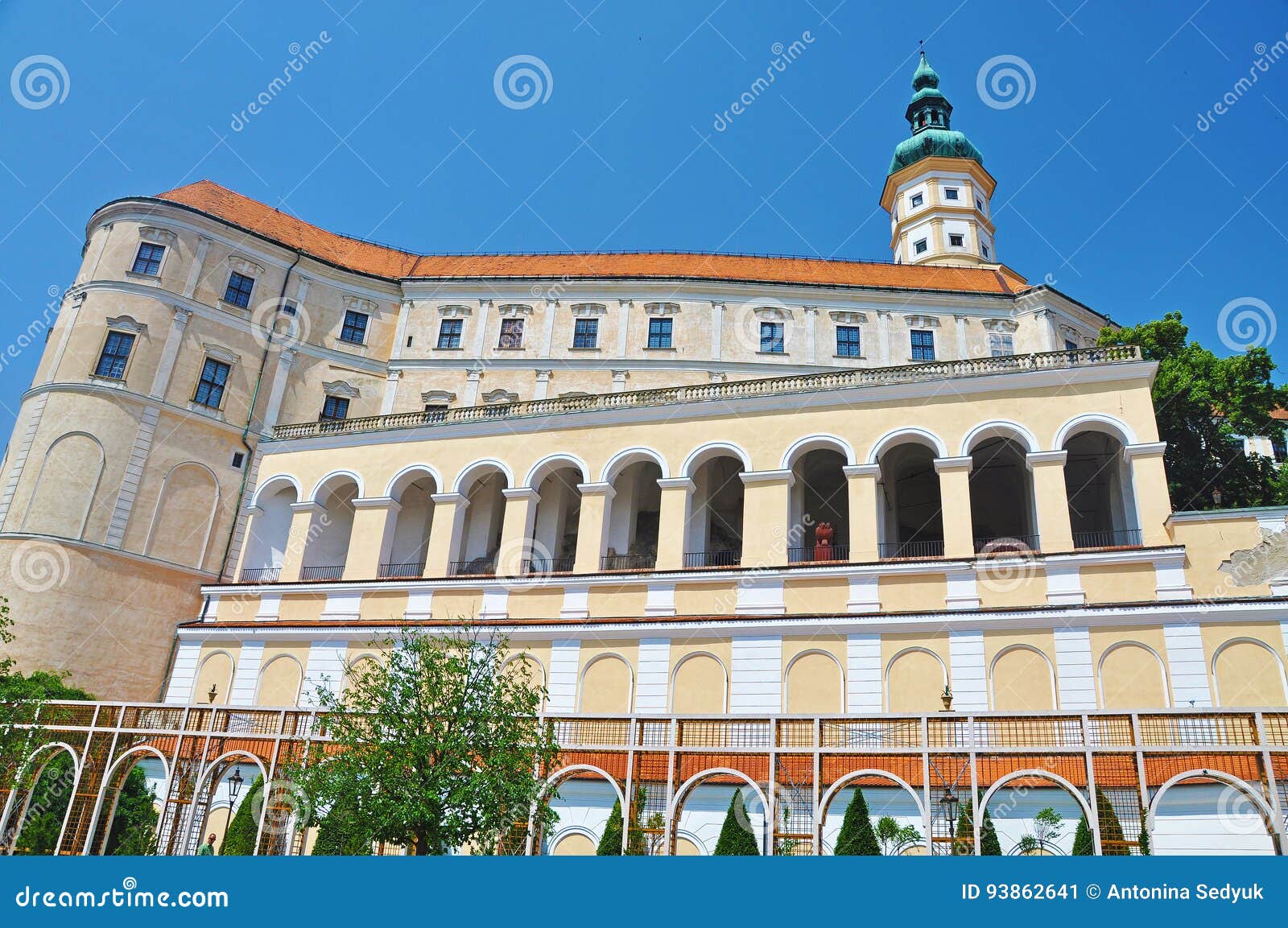 The Magnificent Building of the Castle Mikulov Editorial Photo - Image ...